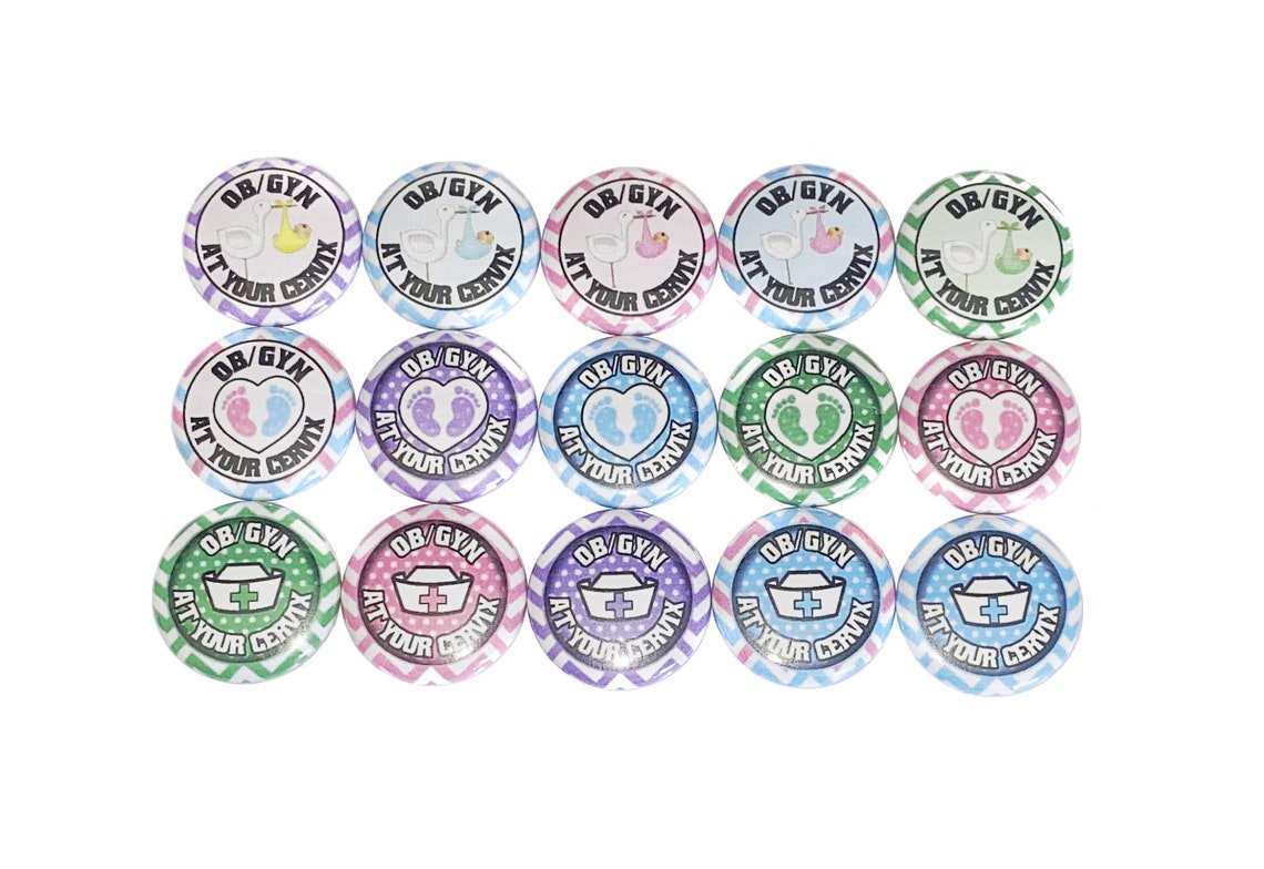 OB, GYN, 1", 1.25", Button, Ob Gyn Theme, Obstetrics, Gynecology, Ob ...