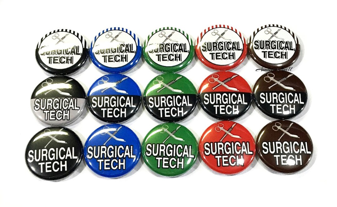Surgical Tech Magnet, 1", 1.25", 1.5", Button Magnet, Surgical Tech ...