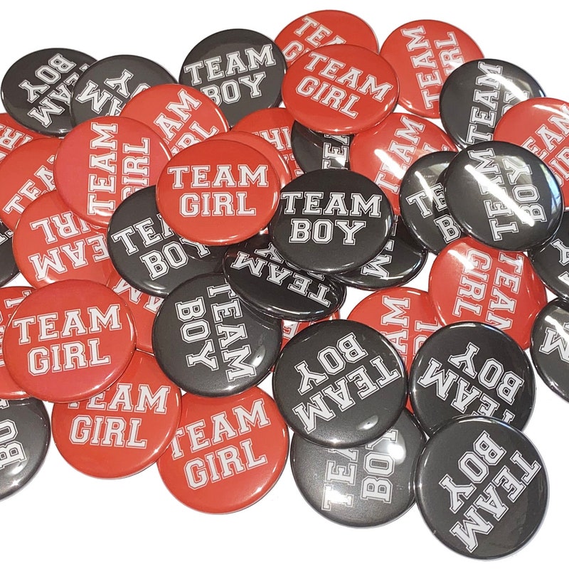 Gender Reveal Badge - Etsy