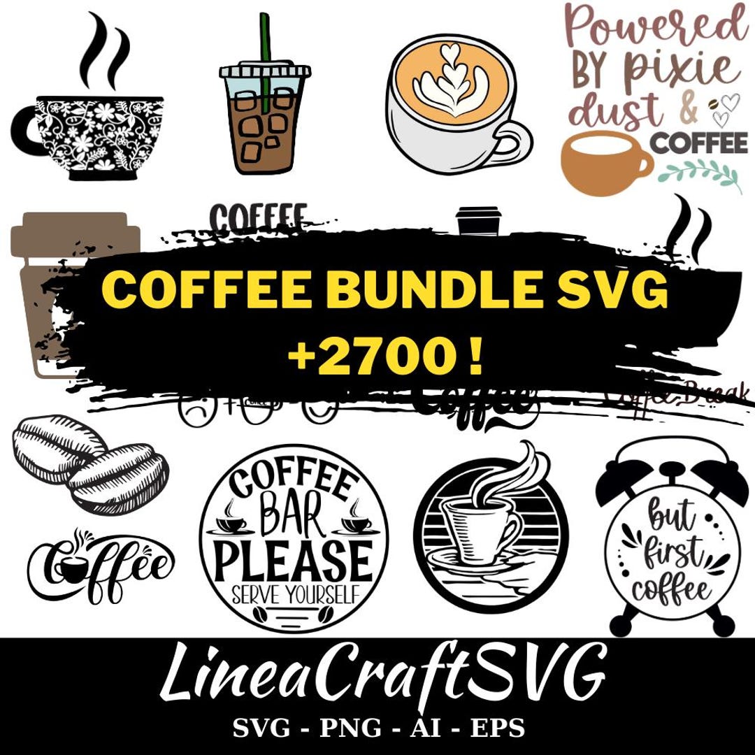 Coffee Lover Stickers | SVG PNG Ai DXF | Funny Coffee Quotes & Clipart ...