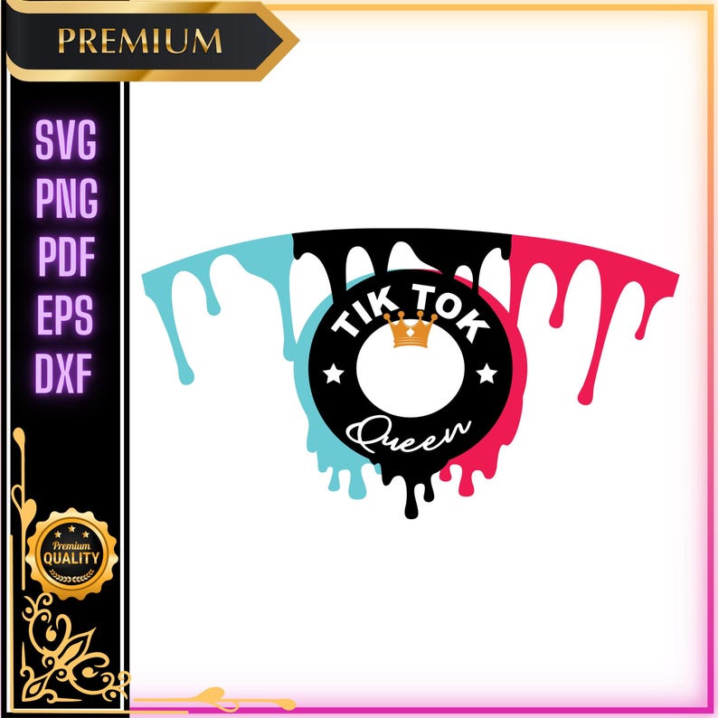Tik-tok +1100 Svg , Tik-tok Digital Design -transparent PNG and Vector ...