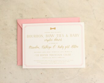 Bow ties invitation | Etsy