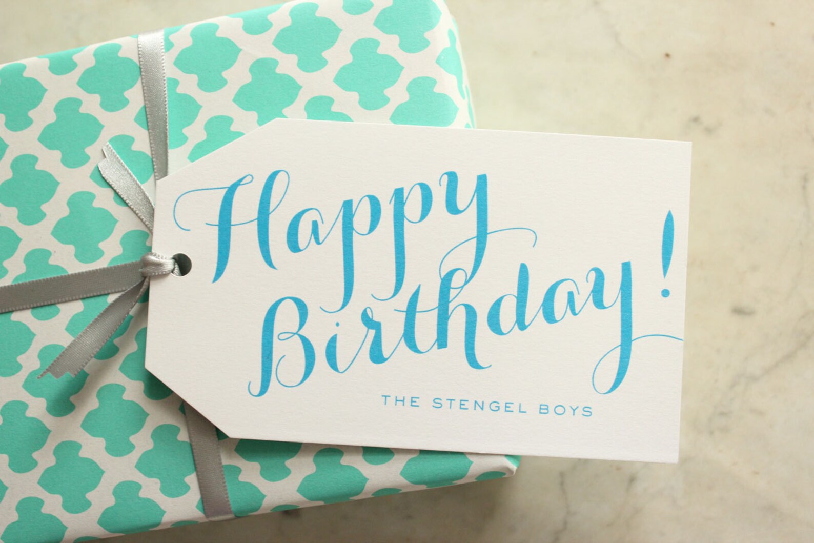 Personalized Happy Birthday Gift Tags / Gift Enclosures / Family Tags ...