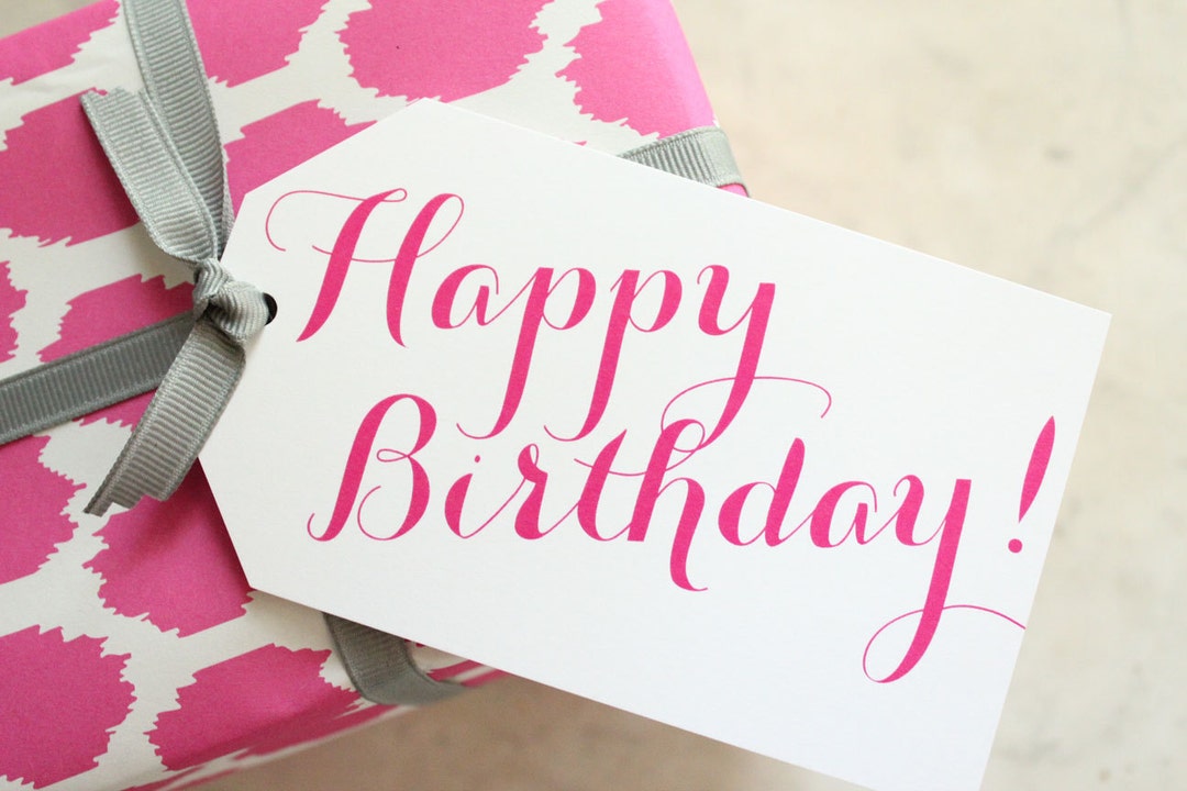 Happy Birthday Gift Tags / Children's Gift Tags / Present Tags - Hot ...