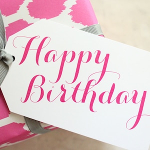 Happy Birthday Gift Tags / Children's Gift Tags / Present Tags - Hot ...