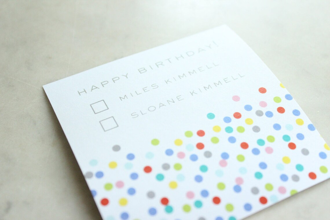 Personalized Family Checkbox Gift Stickers / Adhesive Gift - Etsy