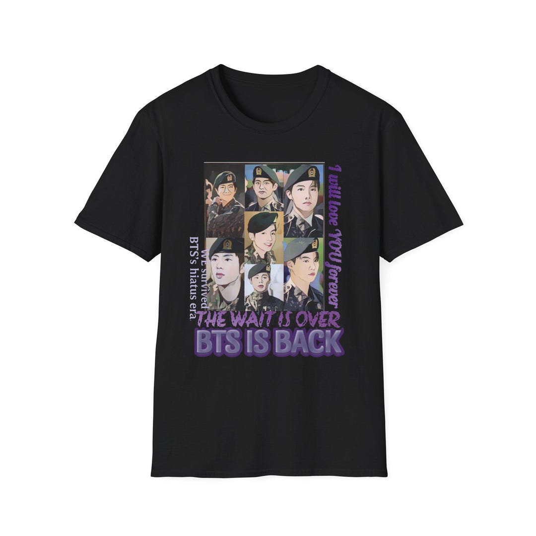 Bts Military T-shirt, Bts Merch Tee, Bts T-shirt, Bts is Back Tee, Hope ...