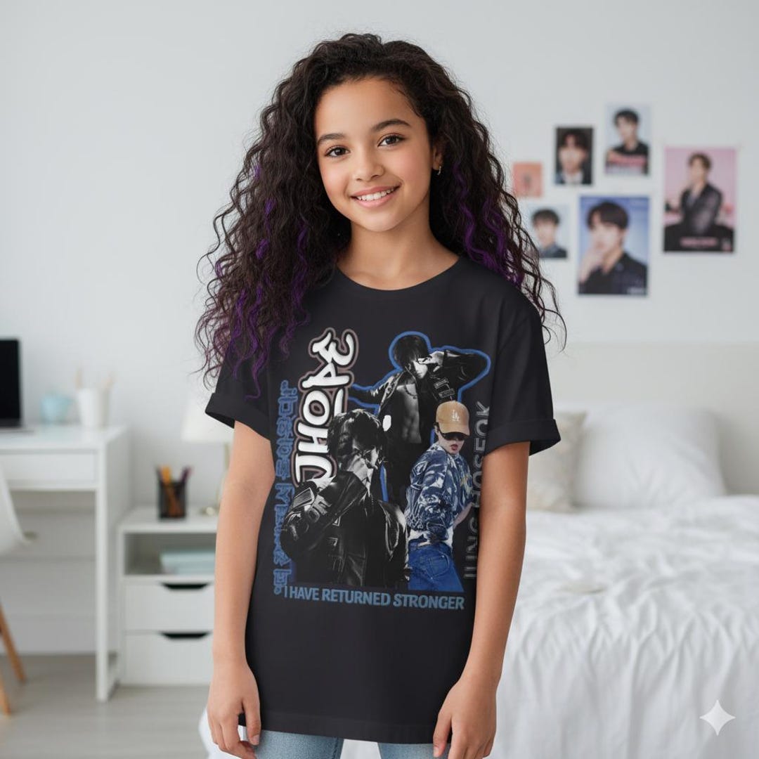 BTS J-hope T-shirt: K-pop Fan Merch, Purple Army Accessory, Halloween ...