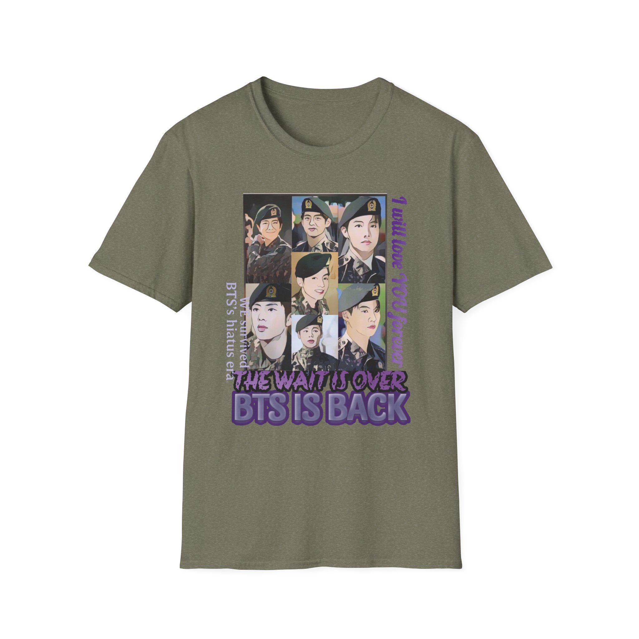 Bts Military T-shirt, Bts Merch Tee, Bts T-shirt, Bts is Back Tee, Hope ...
