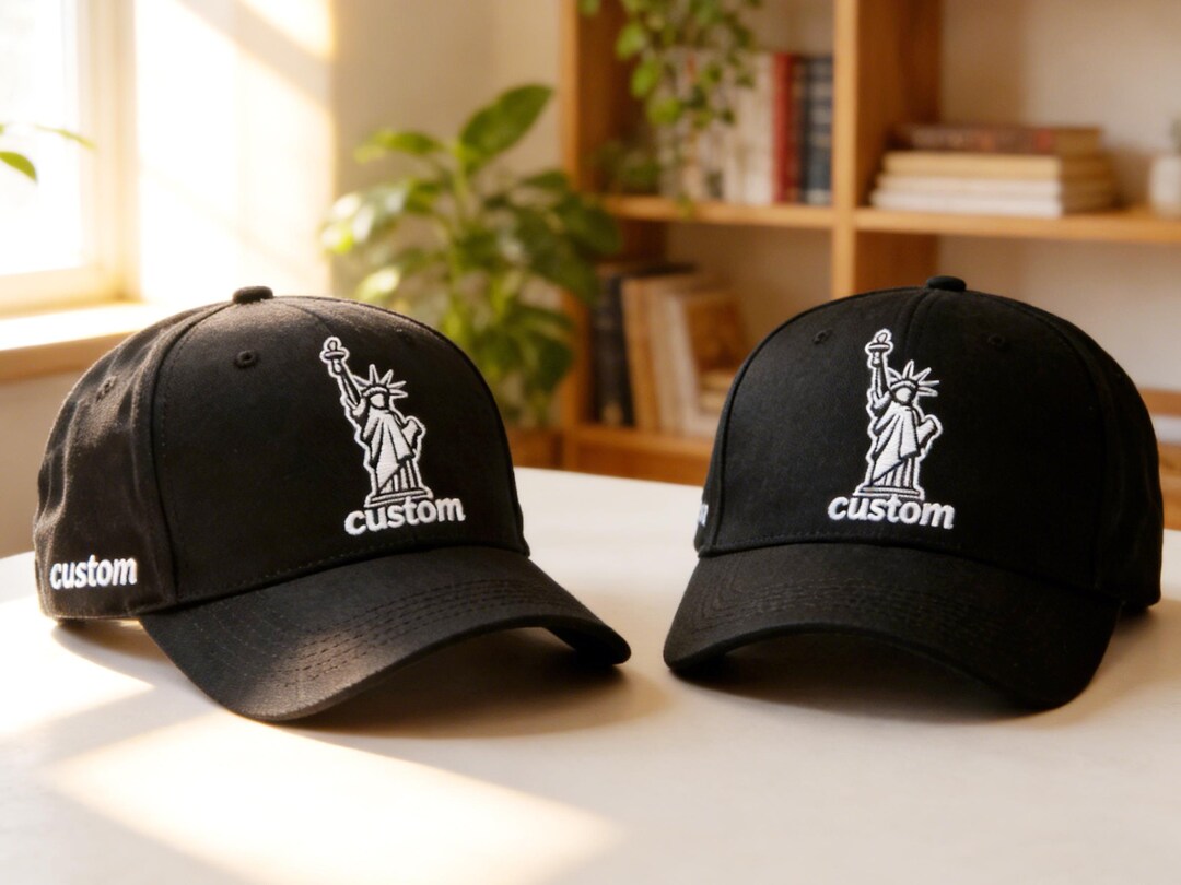 Embroidered Logo Baseball Hat, Personalized Text Structural Hat, Custom ...