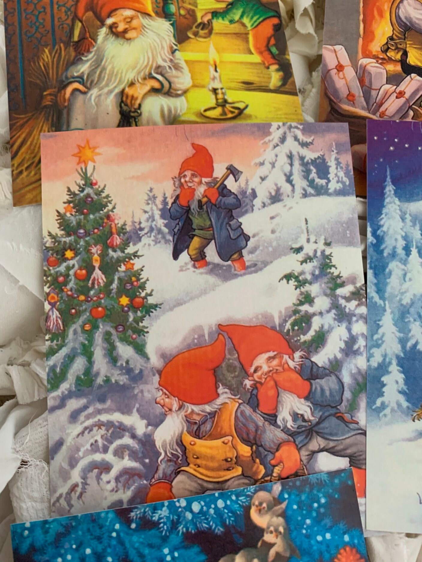 Elf Postcards 12 Different Imagesset Bblargepostal Backyou - Etsy