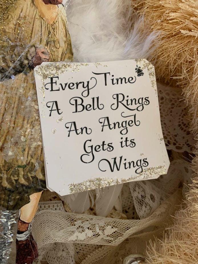 It's a Wonderful Life Clarence the Angel Ornament BB *german Glitter ...