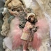 Victorian Angel Girl Ornament, Pink Feathered Wings, German Glitter - Etsy