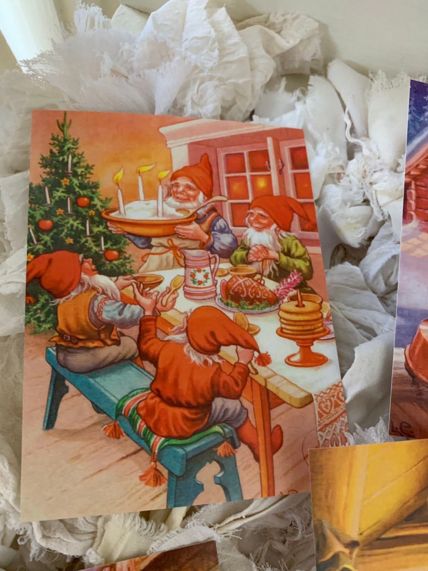 Elf Postcards 12 Different Imagesset Bblargepostal Backyou - Etsy