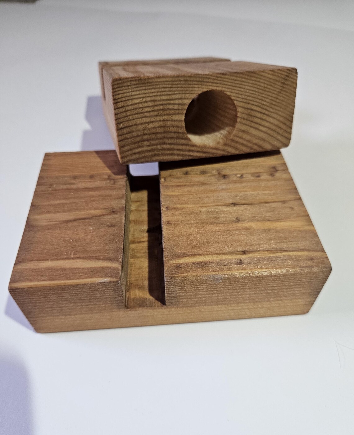 Wood Phone Stand Passive Amplifier Minimalist Handmade Phone Stand ...