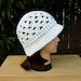 Solid Basic White Summer Beach Sun Hat With Brim 100% Cotton - Etsy
