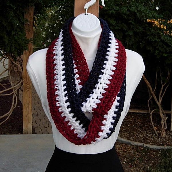Red White Blue Scarf - Etsy