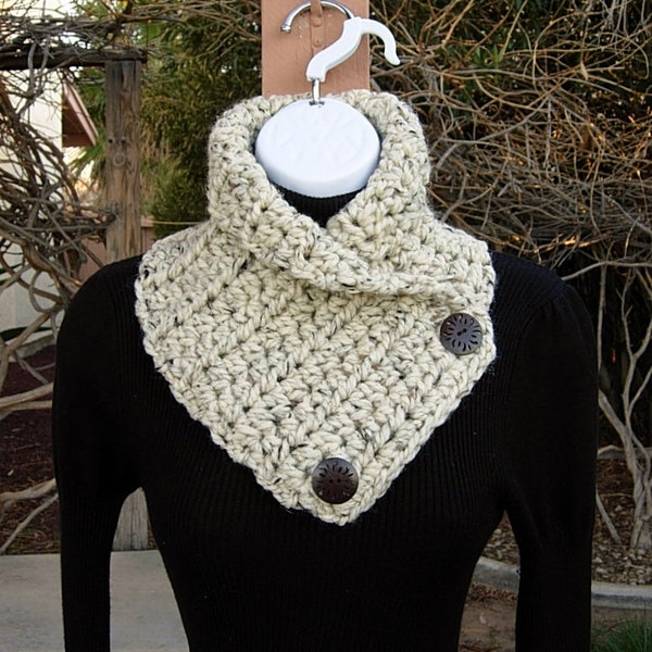 3 Button Scarf - Etsy
