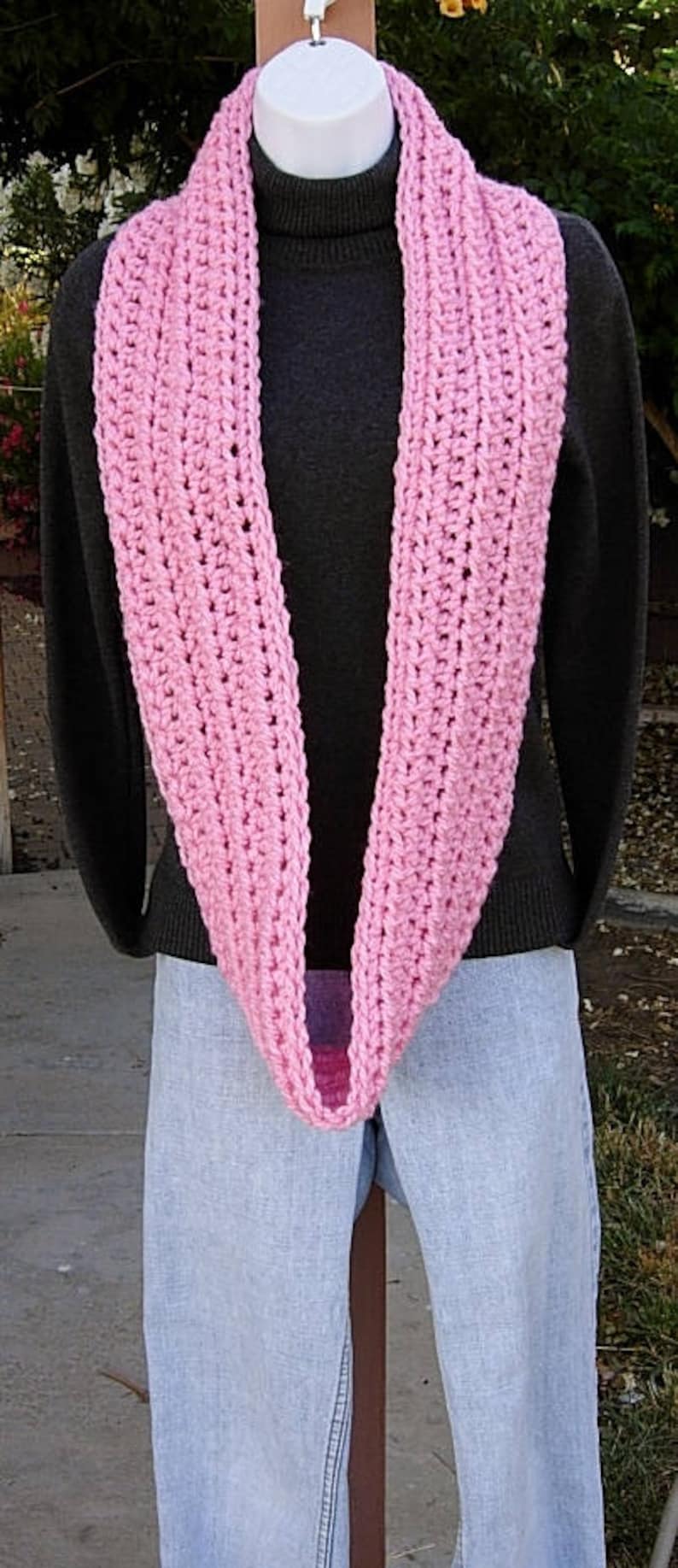 Solid Light Pink INFINITY SCARF, Color Options, Soft Lightweight ...