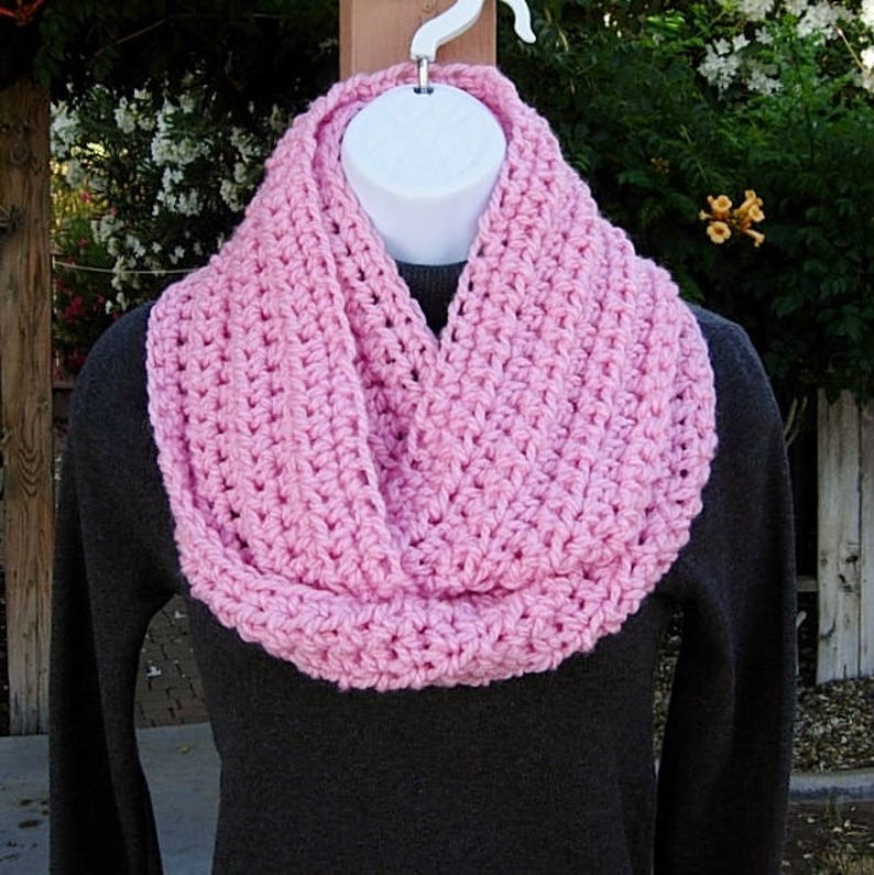 Solid Light Pink INFINITY SCARF Color Options Soft | Etsy