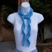 Solid Hot Blue Skinny SUMMER SCARF Women's Small Cotton - Etsy