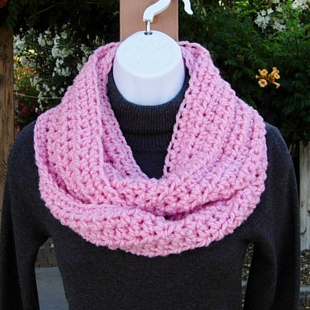 Solid Light Pink INFINITY SCARF Color Options Soft - Etsy