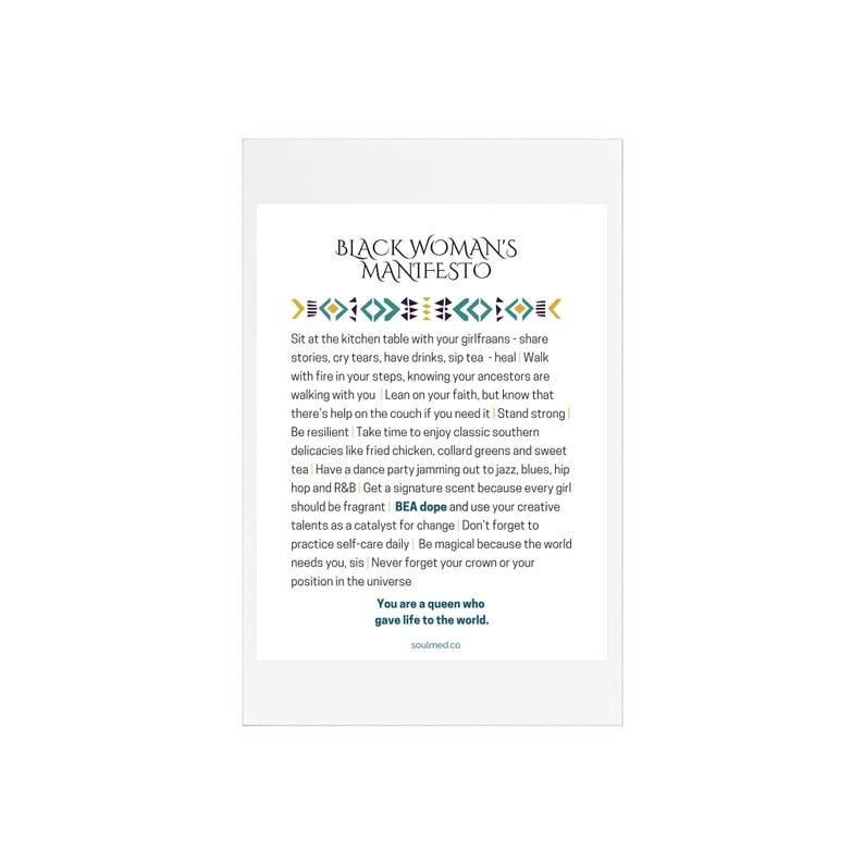 Black Woman Manifesto Acrylic Sign, Inspirational Gift for Black Women ...