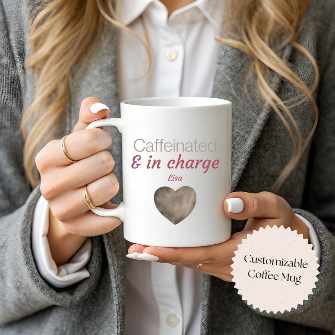 Woman in Charge Personalized Mug, Entrepreneur Gift, Female Boss ...