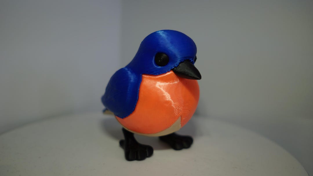 3D Printed Eastern Bluebird Figurine – Eco-friendly Bird Decor - Etsy