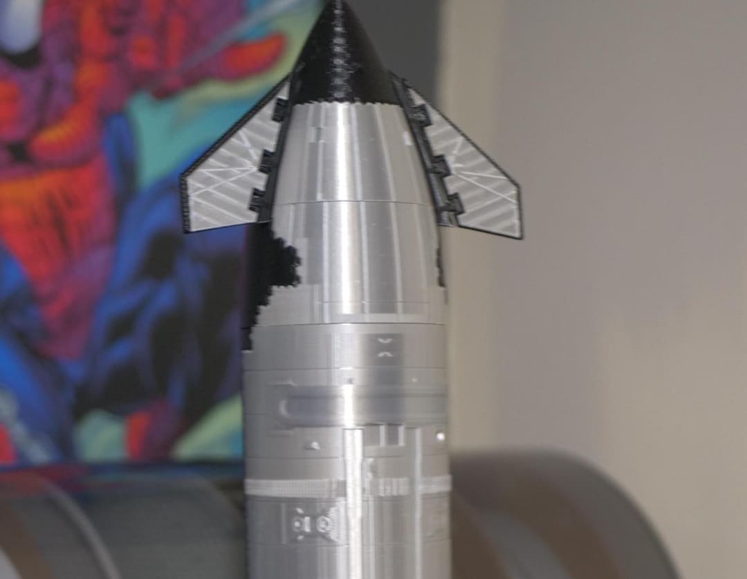 Spacex Starship S34 Block 2 Model V2 - 37cm 3D Printed (standard Size ...