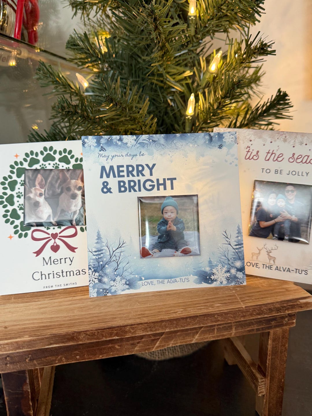 Christmas Card Magnet - Etsy