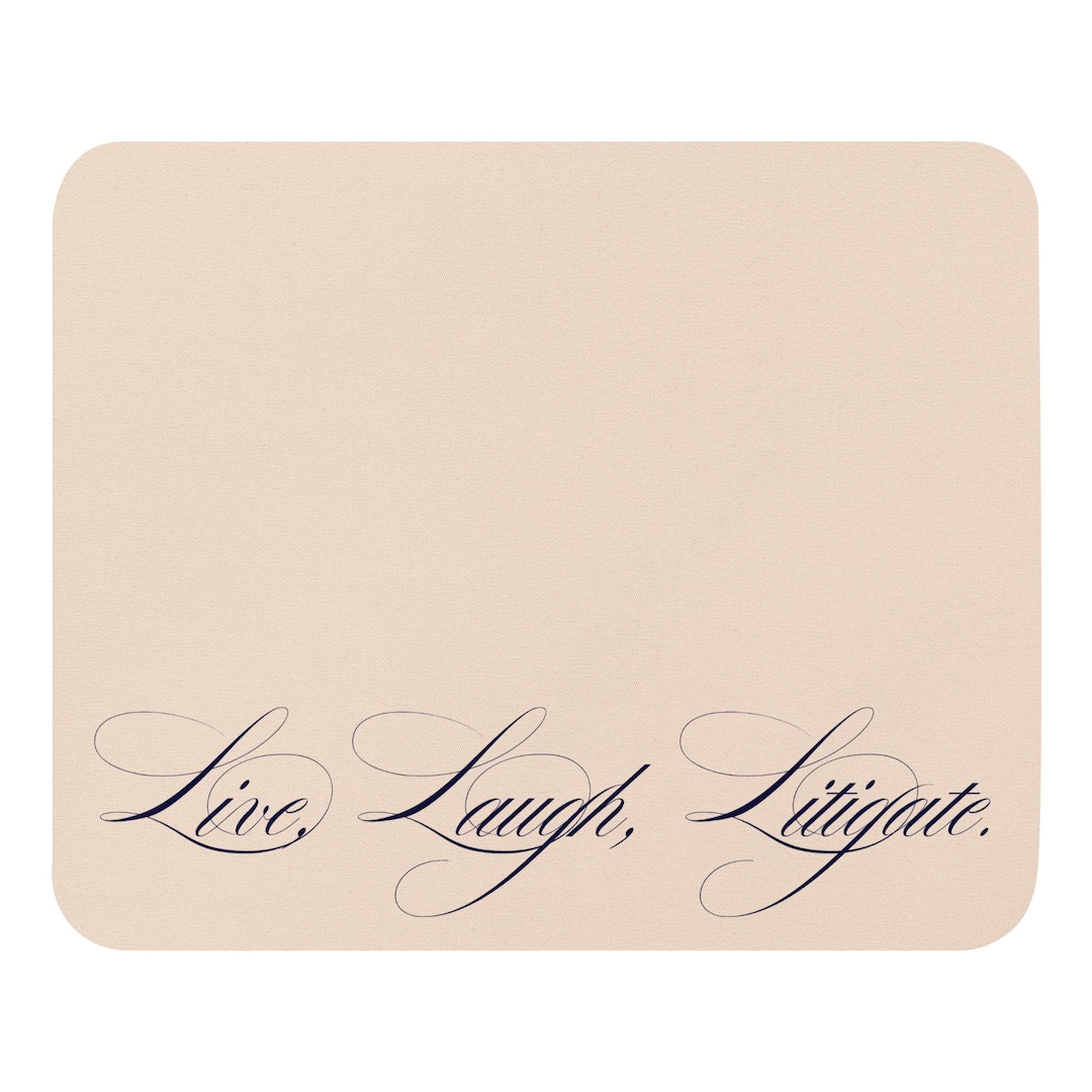 Live, Laugh, Litigate Mouse Pad - Etsy