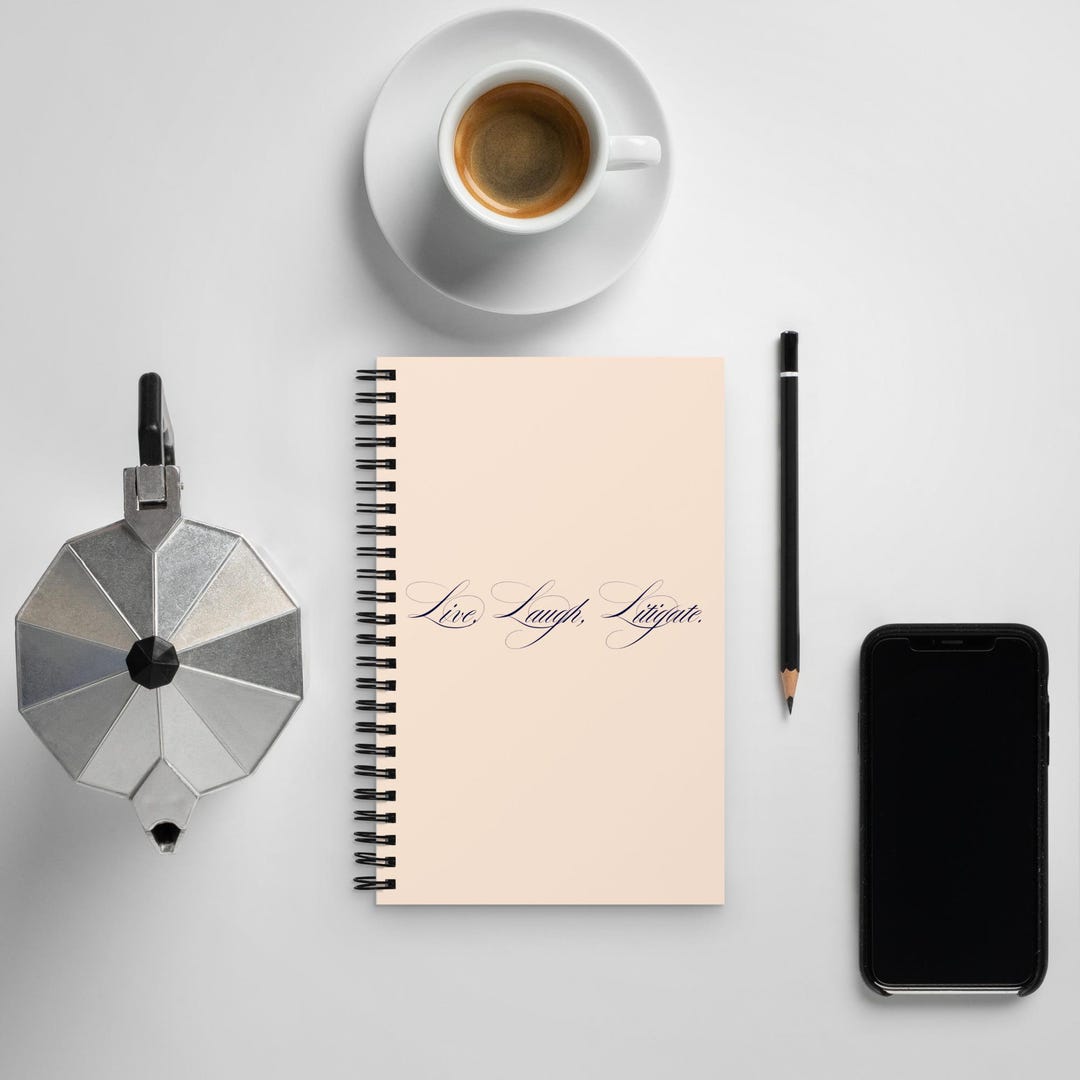 Live, Laugh, Litigate Notebook - Etsy
