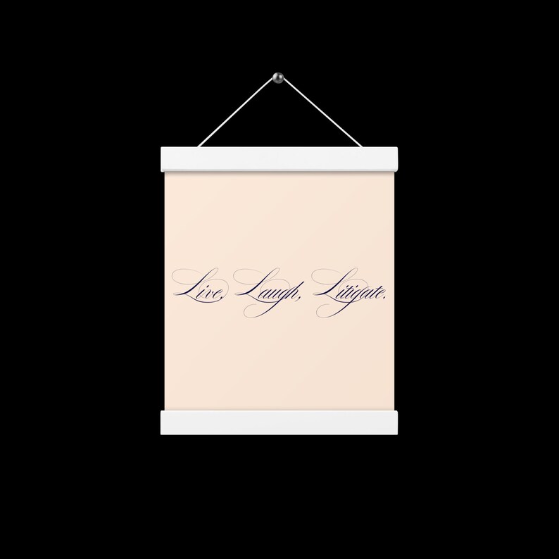 Live, Laugh, Litigate Hanging Poster - Etsy