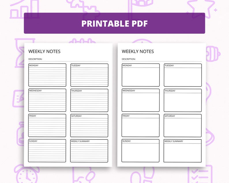 Printable Habit Tracker 2026 | Weekly To-do List & Productivity Planner ...