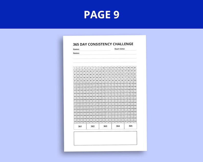 365 Day Habit Tracker 2026 | Printable Yearly Progress - Etsy UK