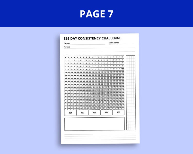 365 Day Habit Tracker 2026 | Printable Yearly Progress - Etsy UK