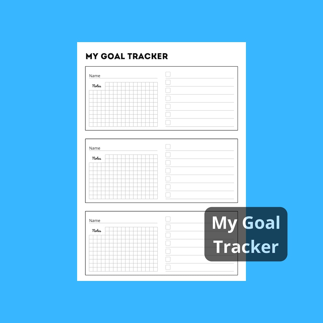 My Goal Tracker Productivity Planner Task Organizer Digital To-do List ...