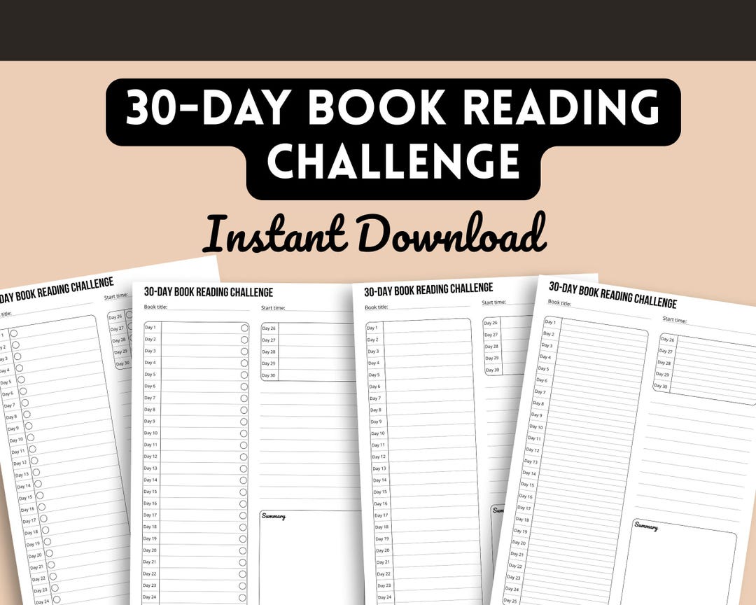 Finish Book in 30 Days | Thirty Day Reading Challenge 2025 | Read Books ...