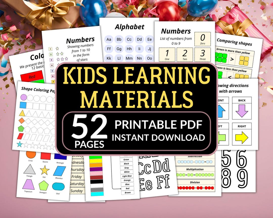 Simple Math Activities, Colors & Shape Matching | Kids Learning ...