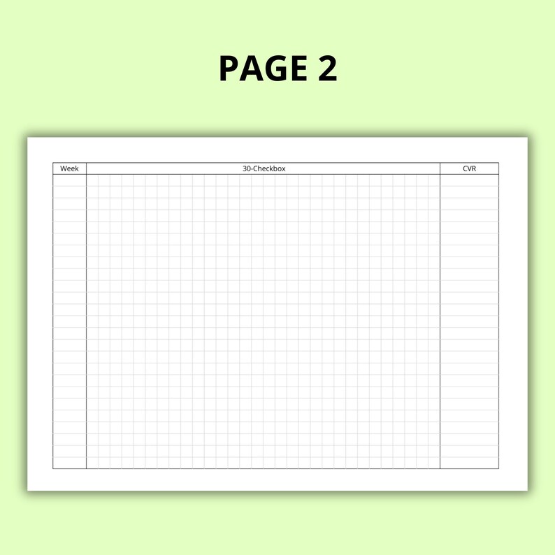 Sales Tracker: Printable Sales Log With Checkboxes (PDF A4 Download ...