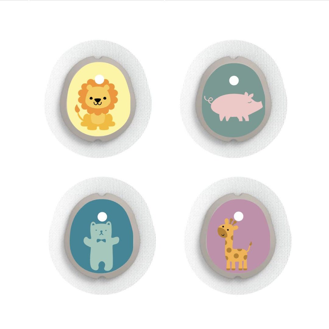 Dexcom G7 Sensor Stickers Diabetes Kids: Animal Theme - Set of 4 - Etsy