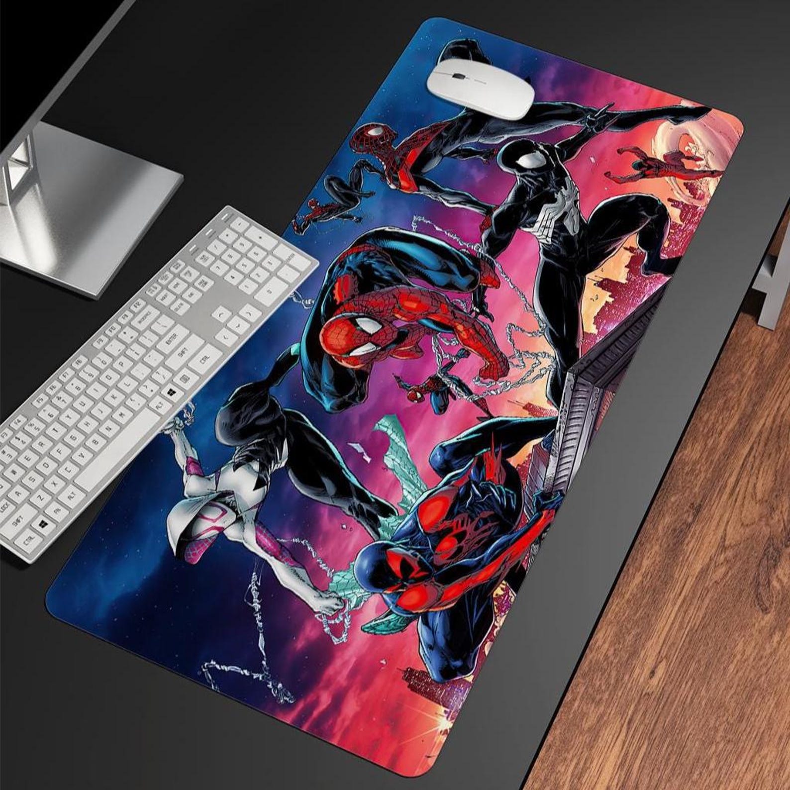 Spider-man Multiverse Desk Mat | Spider-man Comic Mouse Pad | Large ...