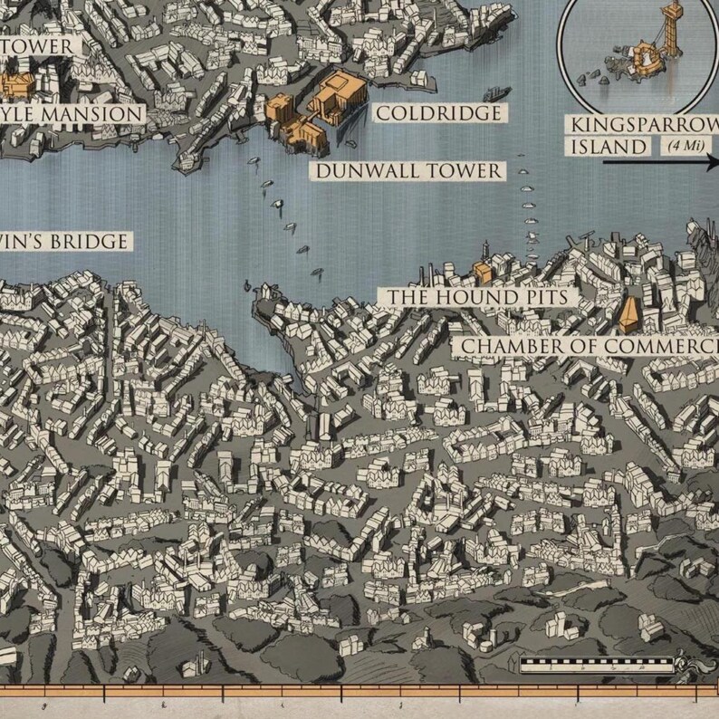 Dishonored Map Desk Mat | Dunwall Mouse Pad | Large Desk Pad | Gaming ...