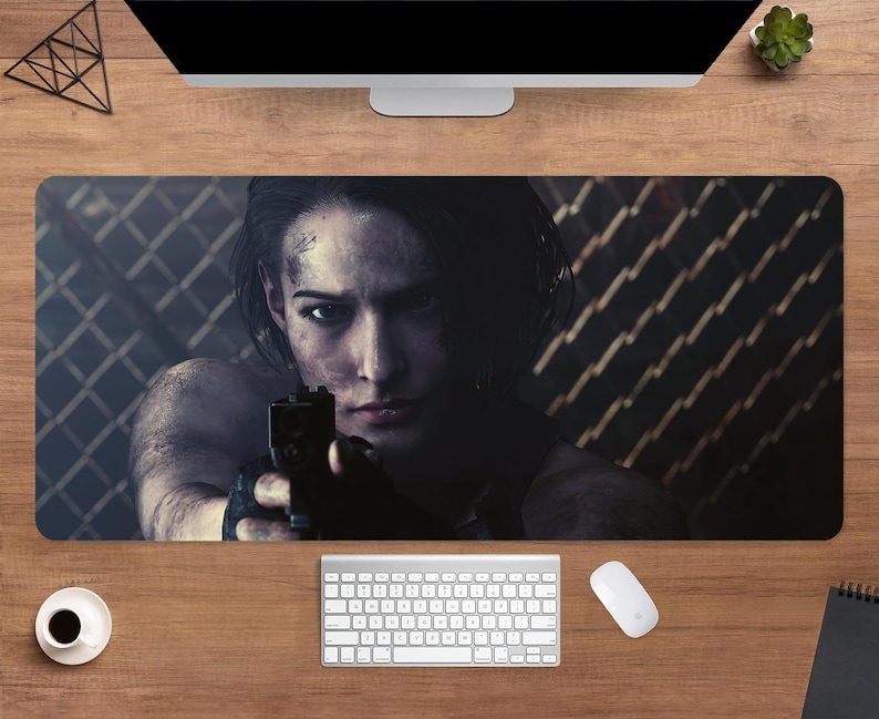 Resident Evil 3 Desk Mat | Jill Valentine Mouse Pad | Large Desk Pad ...