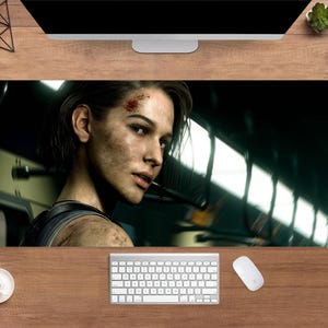Resident Evil 3 Desk Mat | Jill Valentine Mouse Pad | Large Desk Pad ...
