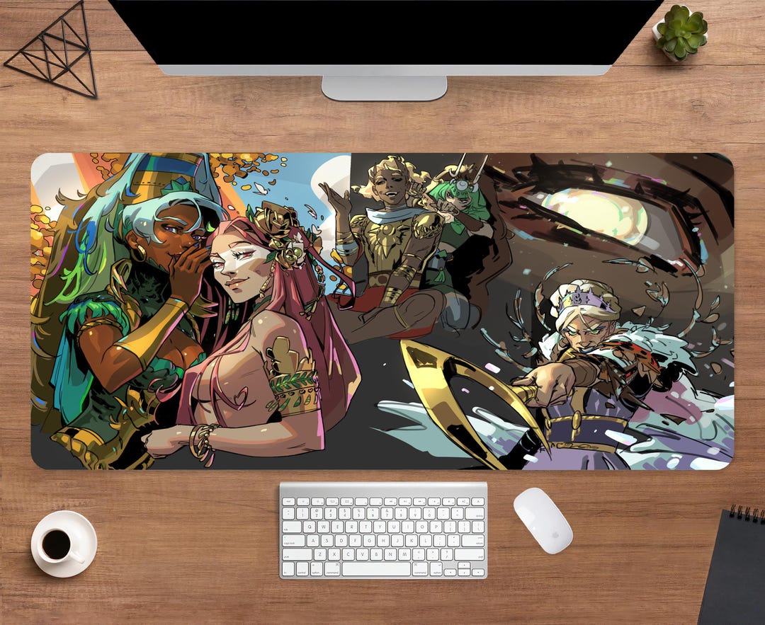 Hades II Desk Mat | Aphrodite and Hera Mouse Pad | Large Desk Pad ...