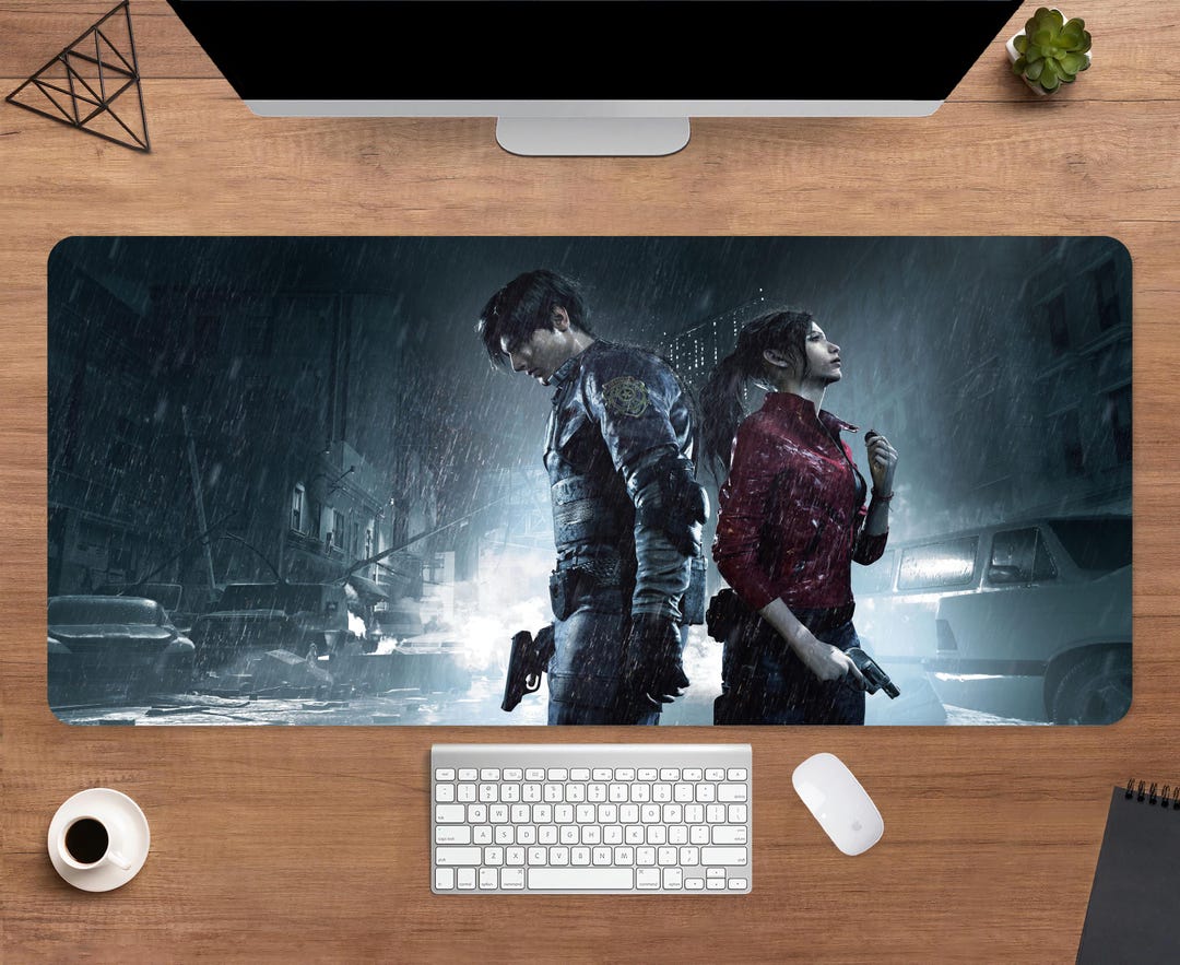 Resident Evil 2 Desk Mat | Raccoon city Mouse Pad | Large Desk Pad ...