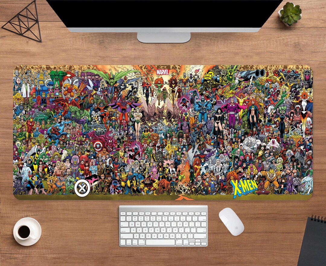 Marvel Characters Desk Mat | X-men Mouse Pad | Large Desk Pad | Movie ...