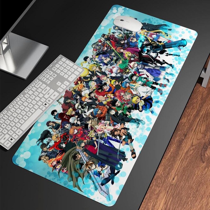 Ultimate Anime Crossover Desk Mat | Anime Characters Mouse Pad | Large ...